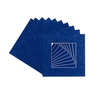 12x12 Mat for 8x8 Photo - Brooke Blue Suede Matboard for Frames ...