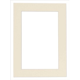 8x16 Mat Bevel Cut for 6x12 Photos - Acid Free Textured Cream Precut ...