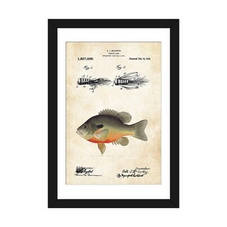 iCanvas "Bluegill Sunfish Fishing Lure" by Patent77 - Bed Bath & Beyond ...