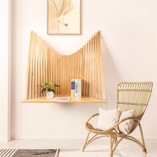 Fold Down Wall Mounted Laptop Desk Floating Stand - Bed Bath & Beyond ...