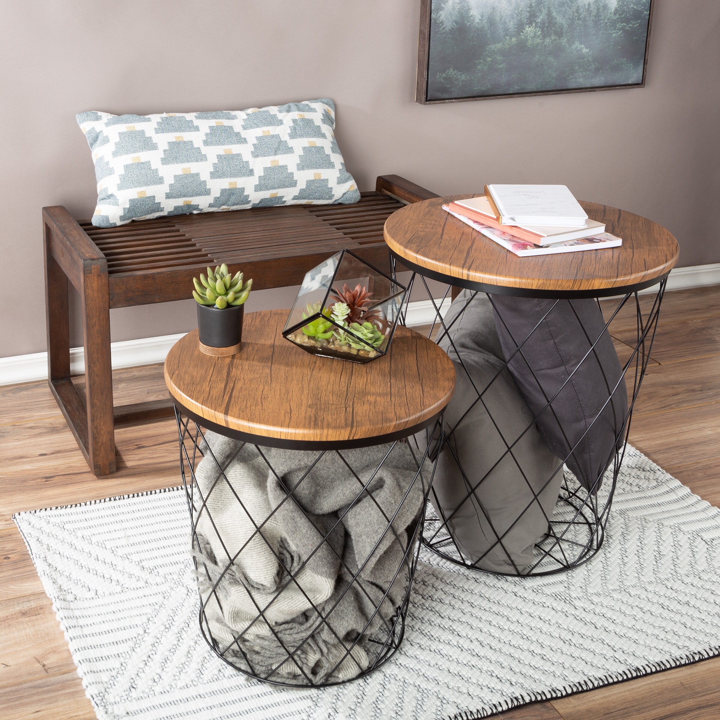 In store end tables store