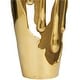 Aluminum Metal Drip Vase with Melting Designed Body - Black, Gold ...