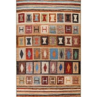 Moroccan Large Wool Area Rug Hand-knotted Living Room Carpet - 10'2" x ...