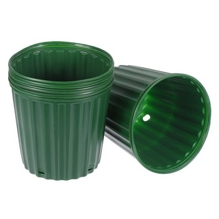 Plastic Plant Nursery Pots Flower Starting Planter Containers, 5Pcs ...