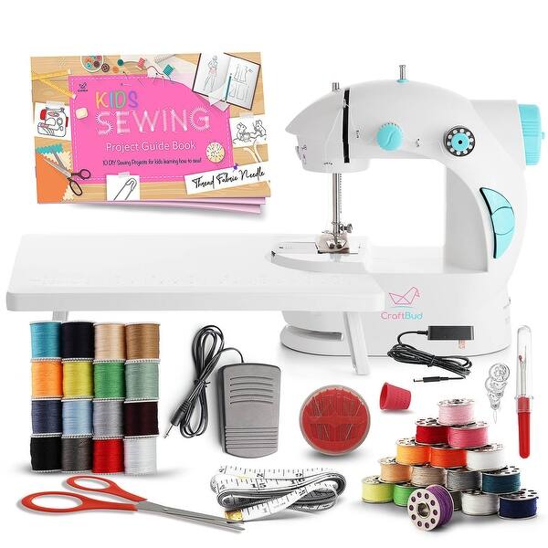 Empyrean Dual Speed Portable 48 PC Mini Sewing Machine for Beginners ...