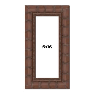 6x16 Frame Pewter Solid Wood Picture Frame Width 1.625 Inches ...