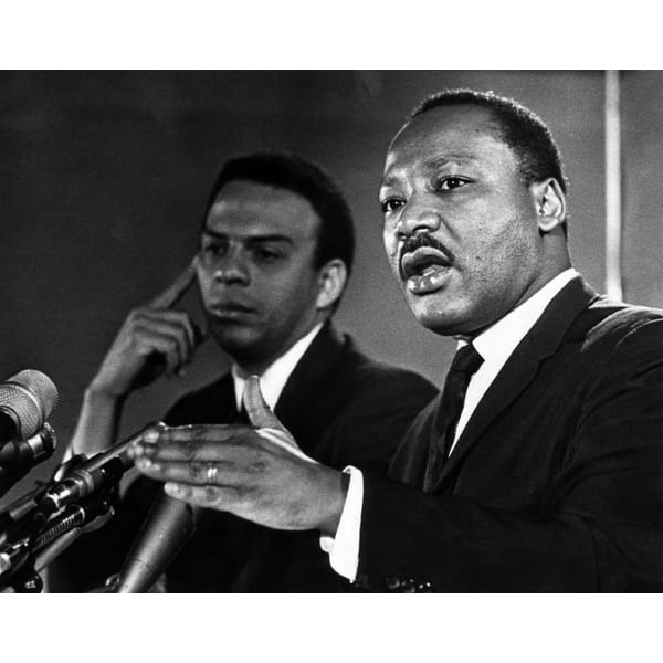 American Civil Rights Activists Andrew Young And Dr Martin Luther King ...