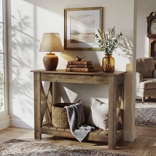 39.37" Console Table for Small Spaces, Narrow Entryway Table - Bed Bath ...