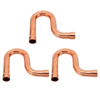 P-Trap Copper Pipe Fittings Welding Solder Sweat Connection for HVAC ...