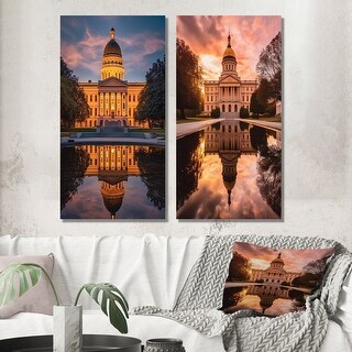 Designart "South Carolina Architectural Heritage" South Carolina Wall ...