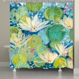 Lush Lily Pad Shower Curtain - Bed Bath & Beyond - 29630274