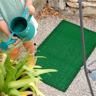 Outdoor Front Door Mat Pixie Artifical Grass Rug 24x16 Inch Green - Bed ...