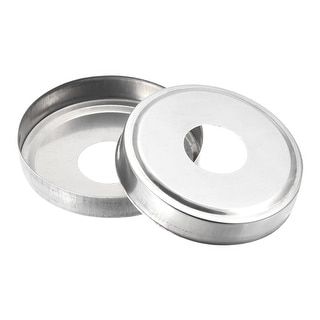 Round Escutcheon Plate 8pcs 201 Stainless Steel Water Pipe Cover for 36 ...