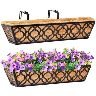 24 Inch Window Deck with Coconut Coir Liner, 24" Boxes Horse Trough ...