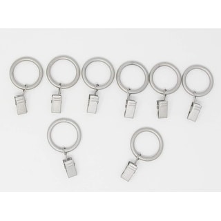 Metal Curtain Drapery Clip Rings 1 Inch Diameter, Set of 40, Fits up to ...