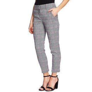 CeCe Women's Plaid Straight-Leg Ankle Gray Size 2 - Bed Bath & Beyond ...