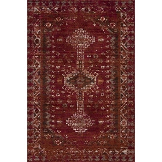 Deep Red Traditional Area Rug - Bed Bath & Beyond - 34990203