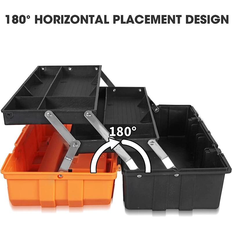 17-Inch 3-Layer multi-function Toolbox - Overstock - 37551671