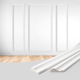 Art3d PVC White Wall Molding Trim, set of 18 or 30 - Bed Bath & Beyond ...