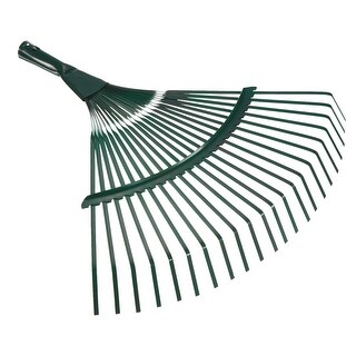 22 Tines Leaf Rake Replacement, High Carbon Steel Folding Grass Tool ...