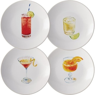 Rachael Ray Dinnerware Cocktails Salad Plate Set, 4 Piece, Assorted ...