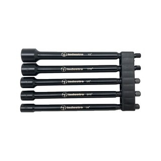 Industro 5-Piece SAE Impact Nut Driver Tool Set - Nut Setters - 1/4, 5/ ...