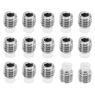 15pcs Nylon Tip Grub Screw Internal Hex Socket Head Anti Slip Screws ...