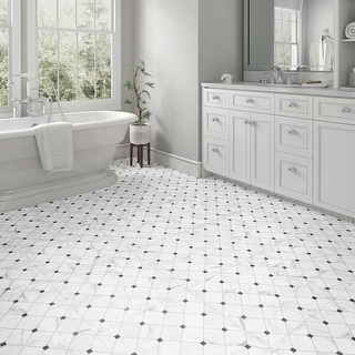 Merola Tile Tuscany Siena 17-3/8" x 17-3/8" Porcelain Floor and Wall ...