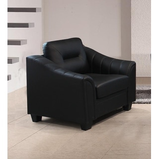 Titanic Furniture Sentinel Chair in Black Faux Leather with Removable ...