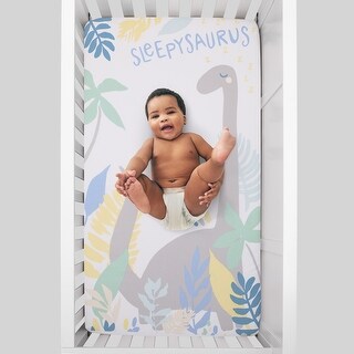 NoJo Sleepysaurus Cotton Photo Op Crib Sheet - Bed Bath & Beyond - 40526612