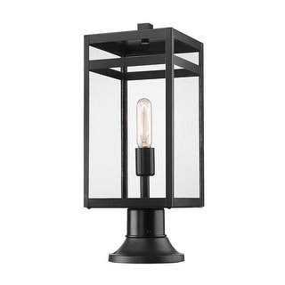 Z-Lite 596PHMR-553PM Nuri 20" Tall Outdoor Single Head Post Light - Bed ...