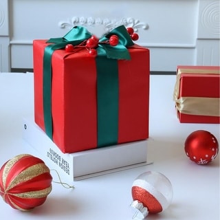 Christmas Nesting Gift Boxes Rectangle, 7 Pack with Lids in Assorted ...