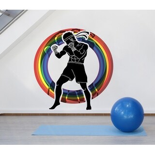 Boxing Boxer Wall Decal, Boxing Boxer Wall sticker, Boxing Boxer wall ...