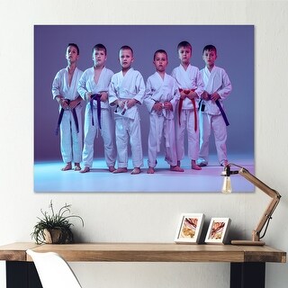 Designart "Karate Kids I" Martial Arts Wall Art - Bed Bath & Beyond ...