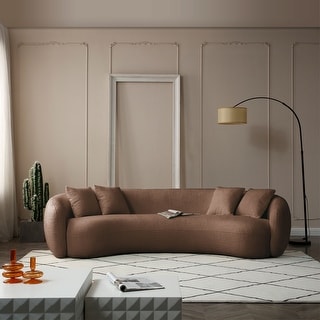 5-Seater Modern Sectional Half Moon Leisure Couch Curved Sofa - Bed ...