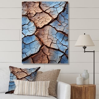 Designart "Desert Textures Of The Sand II" Desert Canvas Wall Art - Bed ...