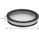 Cylinder Lens Collection Black 5-Inch Round Cylinder Cover - 1.250" x 5 ...