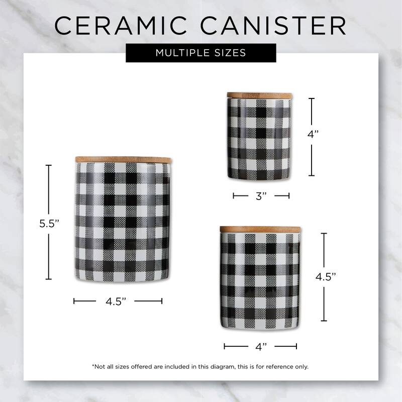 DII Ceramic Canister (Set of 3) - Overstock - 28541162