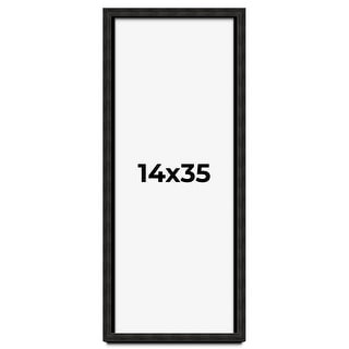 14x35 Shadow Box Black Rustic Barnwood Display Frame | 1.125 Inch - Bed ...