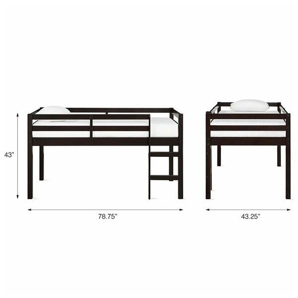 Living Milton Twin Junior Loft Bed in Espresso - Bed Bath & Beyond ...