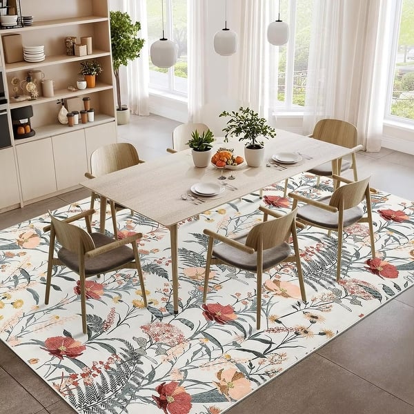 dining room rustic rug
