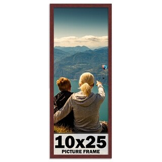 10x25 Frame Brown Picture Frame - Complete Modern Photo Frame Includes ...