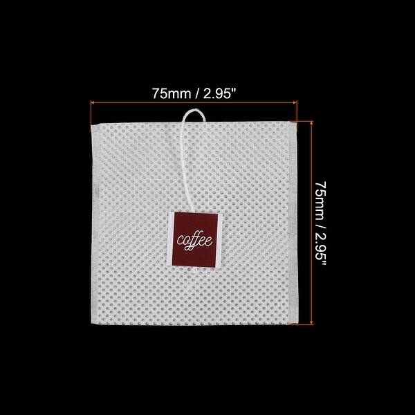 Cold Brew Coffee Filters Quick Filtration with Rope Pack of 100 - White ...