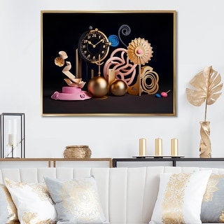 Designart "The Illusion Of Time Future Minimalism" Modern Geometric ...