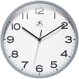 Infinity Instruments Denim Wall Clock, Blue, 12" - 12-inch - Bed Bath ...