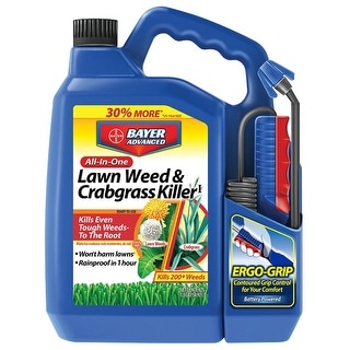 Bayer Advanced 704138A All-In-One Lawn Weed & Crabgrass Killer, 1.3 ...