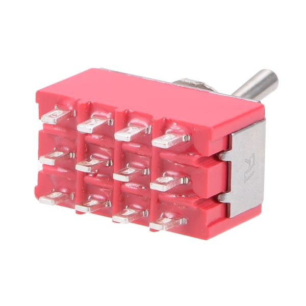 5Pcs Latching Rocker Toggle Switch 5A125VAC/2A250VAC 12P ON-ON MTS-402 ...