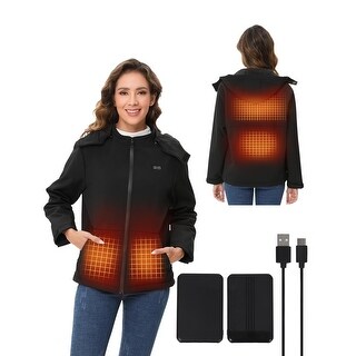 Heated Jacket for Women with 5000 mAh Battery Pack, Lightweight Water ...