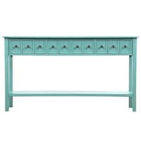 Harper & Bright Designs Rustic 4-drawers Long Entryway Console Table ...