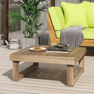 Wood Coffee Table, Square Low Table, Outdoor Simple Tea Table - Bed ...
